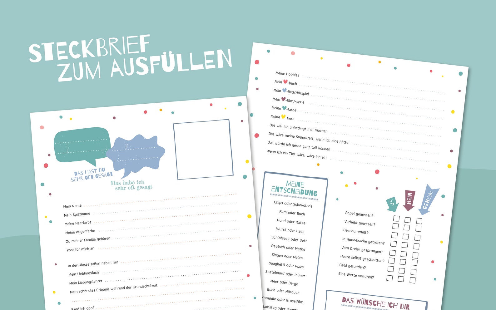 Farewell Booklet for School as a PDF to Print Out - Etsy