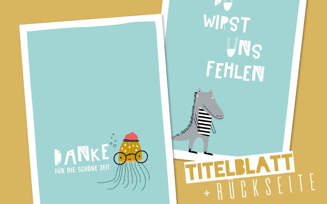 Farewell Booklet for School as a PDF to Print Out - Etsy