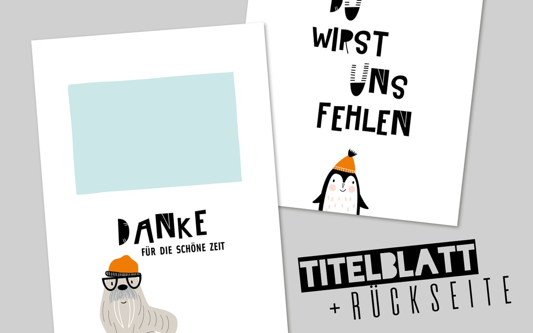 Farewell Booklet for Kindergarten as a PDF to Print Out - Etsy