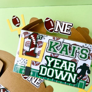 First Touchdown Gable Favor Box/ Football/ First Down Theme - Etsy
