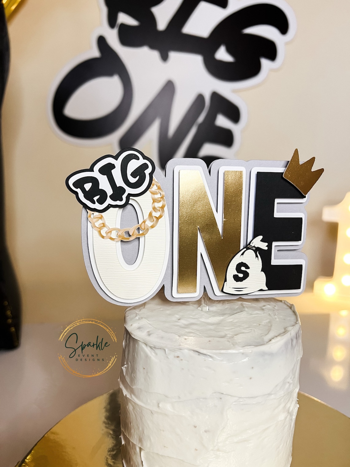 The Notorious One Themed Cake Smash Cake Topper/ the Big One/ - Etsy