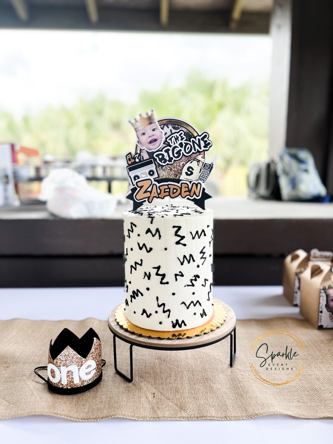 The Notorious One Themed Shaker Cake Topper/the Big One/90s - Etsy