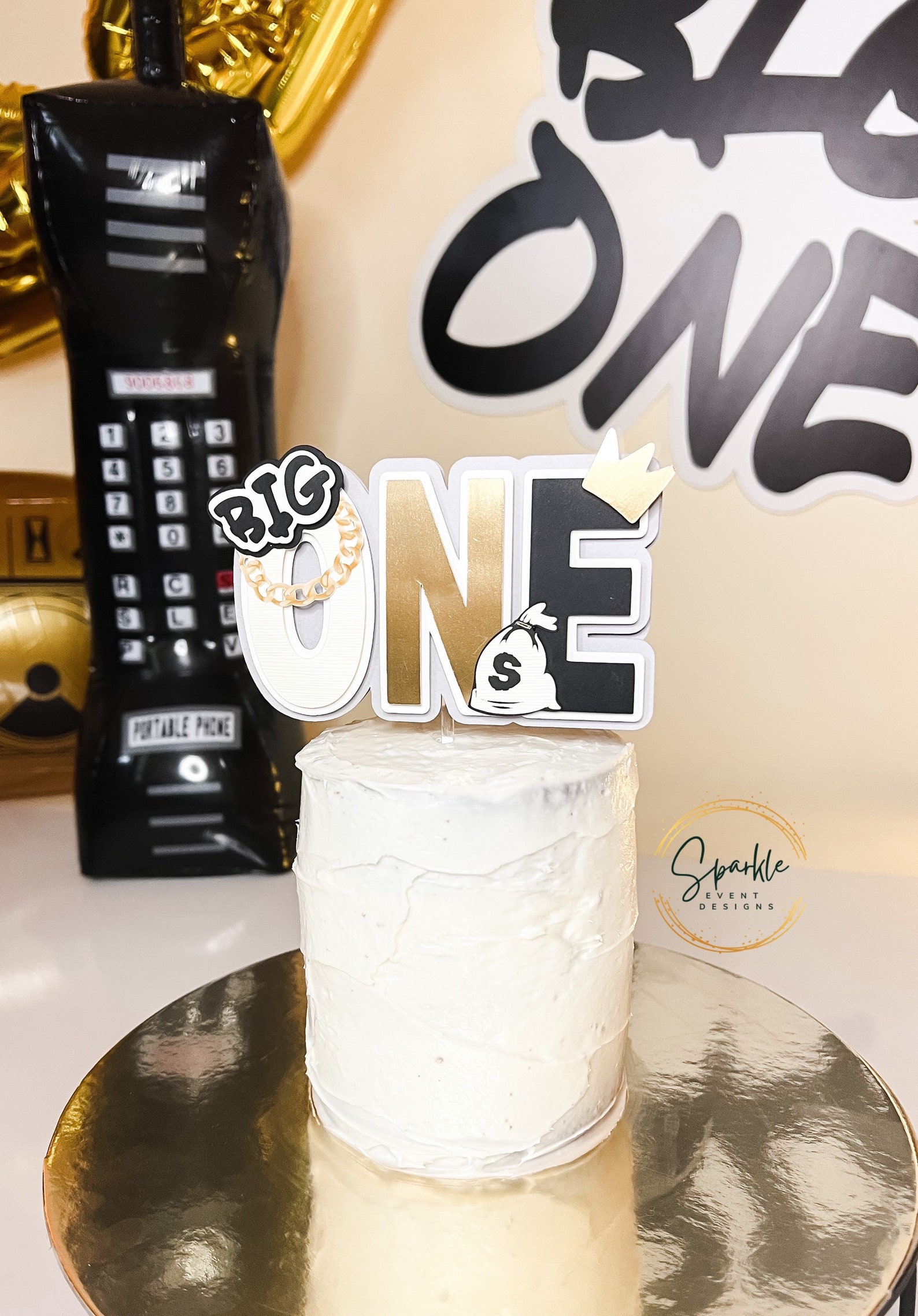 The Notorious One Themed Cake Smash Cake Topper/ the Big One/ 90s ...