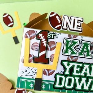 First Touchdown Gable Favor Box/ Football/ First Down Theme - Etsy