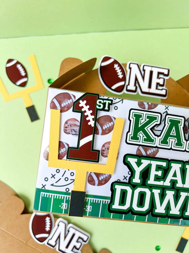 First Touchdown Gable Favor Box/ Football/ First Down Theme - Etsy