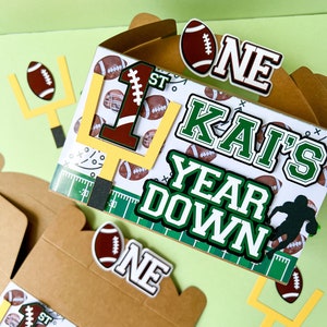 First Touchdown Gable Favor Box/ Football/ First Down Theme - Etsy
