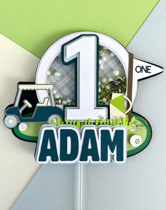 Hole in One Shaker Cake Topper/pga/golf Themed First - Etsy