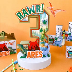 Dinosaur Theme 3D Letter or Number/prehistoric/rawr/three-rex ...