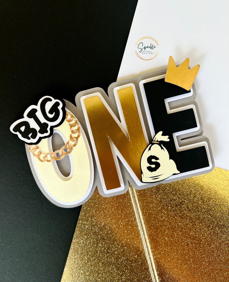The Notorious One Themed Cake Smash Cake Topper/ the Big One/ - Etsy