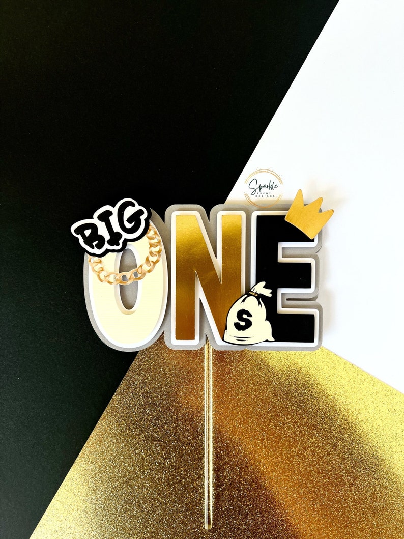 The Notorious One Themed Cake Smash Cake Topper/ the Big One/ - Etsy