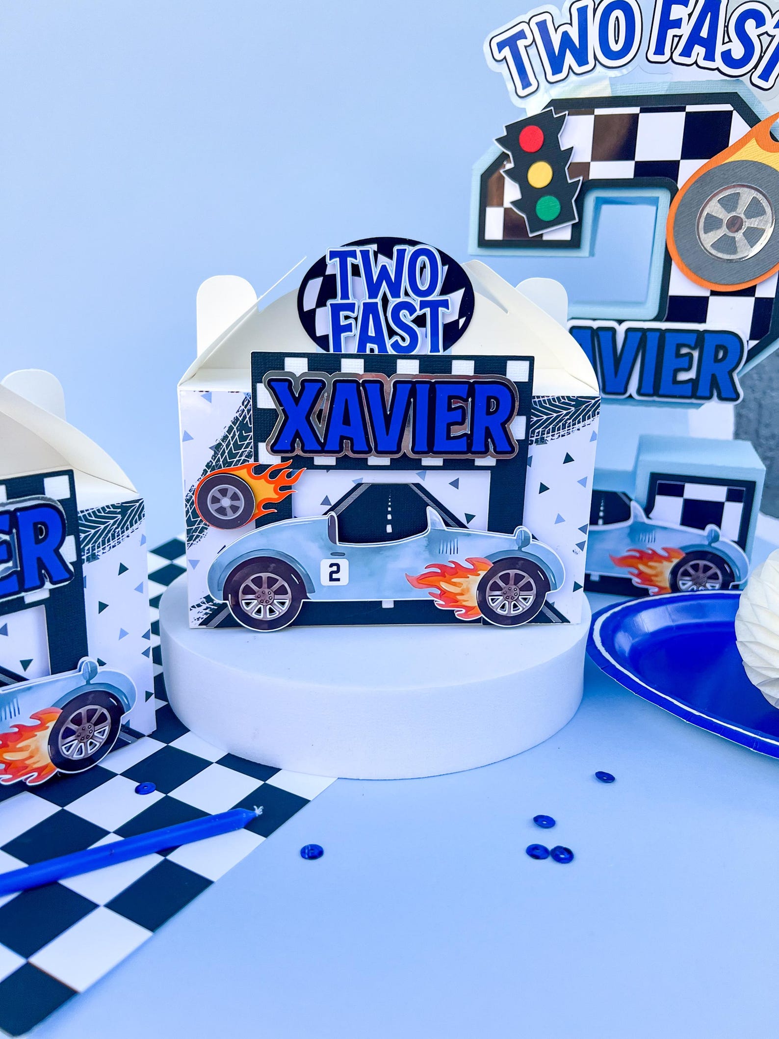 Two Fast Themed Gable Boxes/vintage Car Theme - Etsy