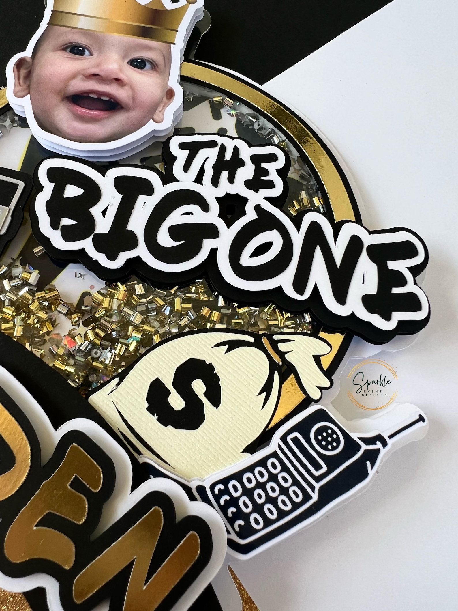 The Notorious One Themed Shaker Cake Topper/the Big One/90s - Etsy