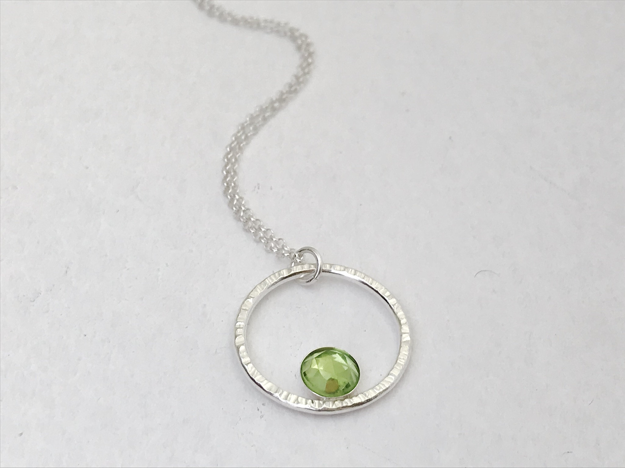 August Birthstone Necklace Birthstone Necklace Peridot | Etsy