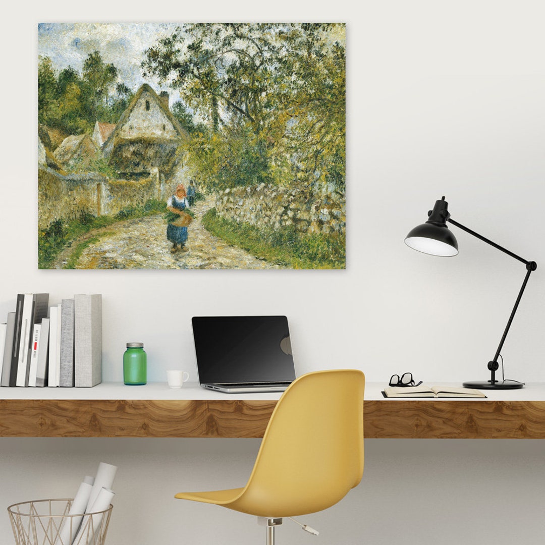 Póster del artista JUNIWORDS Camille Pissarro: El camino del pueblo ...