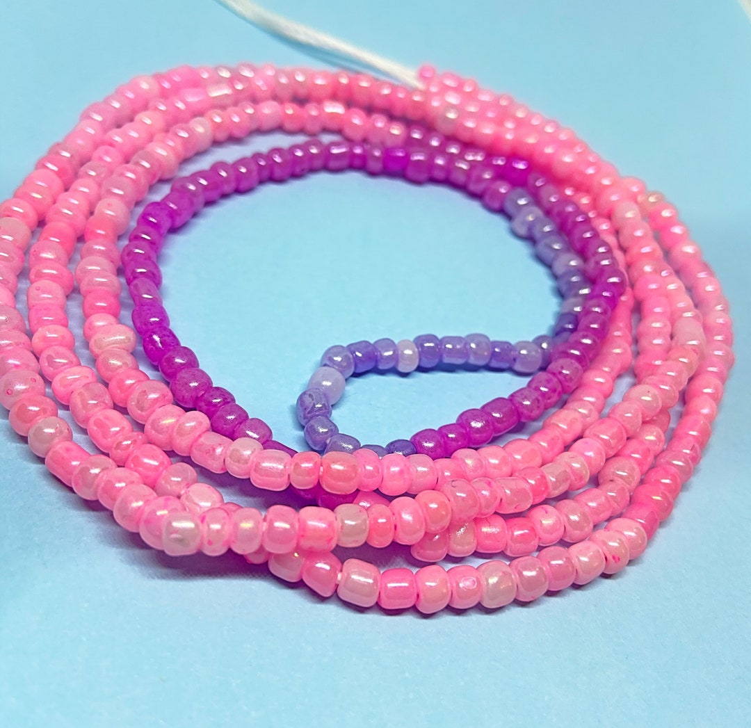 Rosy Love Waist Beads/belly Beads/ Waist Chains/african Waist Beads ...