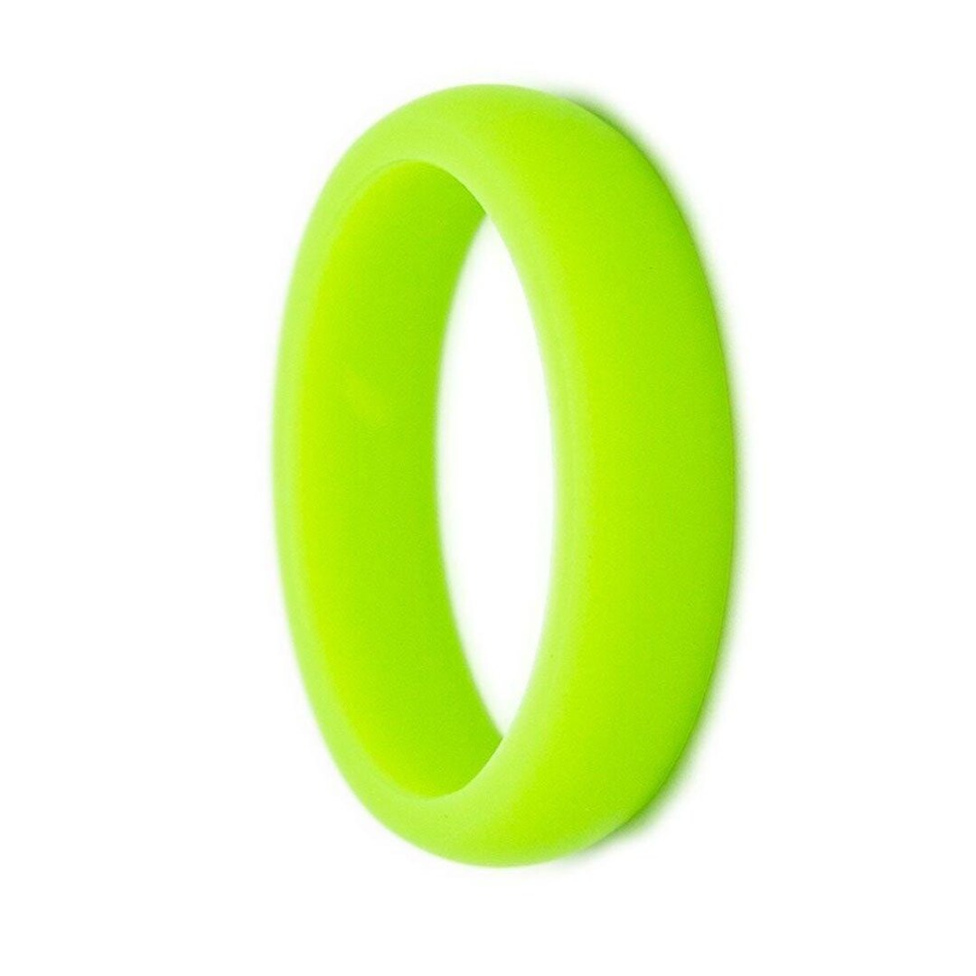 Neon Green Thin Silicone Rubber Ring 5.5mm - Etsy
