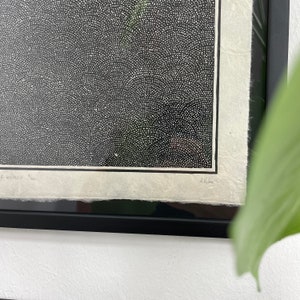 Same Komon Lino Print | Japanese Shark Pattern 21x21 Cm | Himalayan ...