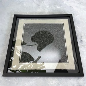 Same Komon Lino Print | Japanese Shark Pattern 21x21 Cm | Himalayan ...