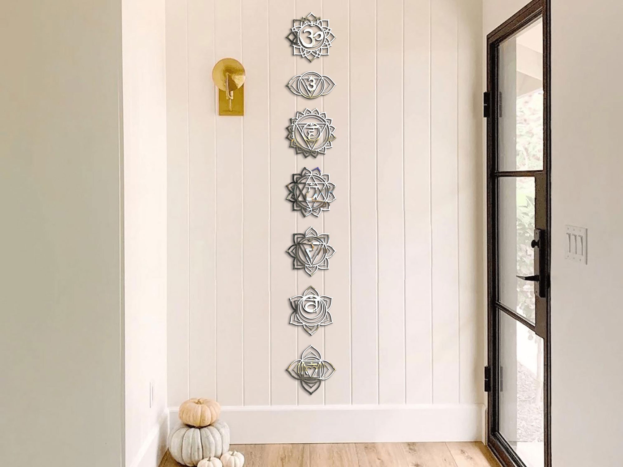 Seven Chakra Wall Art Set Chakra Wall Decor Chakra Symbols | Etsy