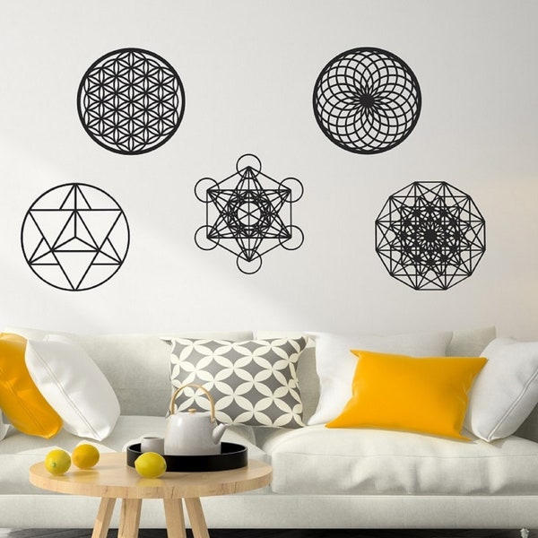 Sacred Geometry Wall Art - Etsy