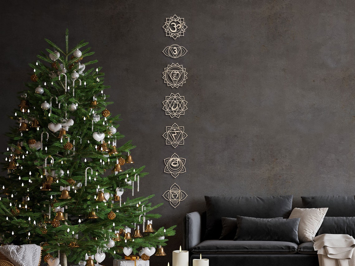Seven Chakra Wall Art Set Chakra Wall Decor Chakra Symbols | Etsy