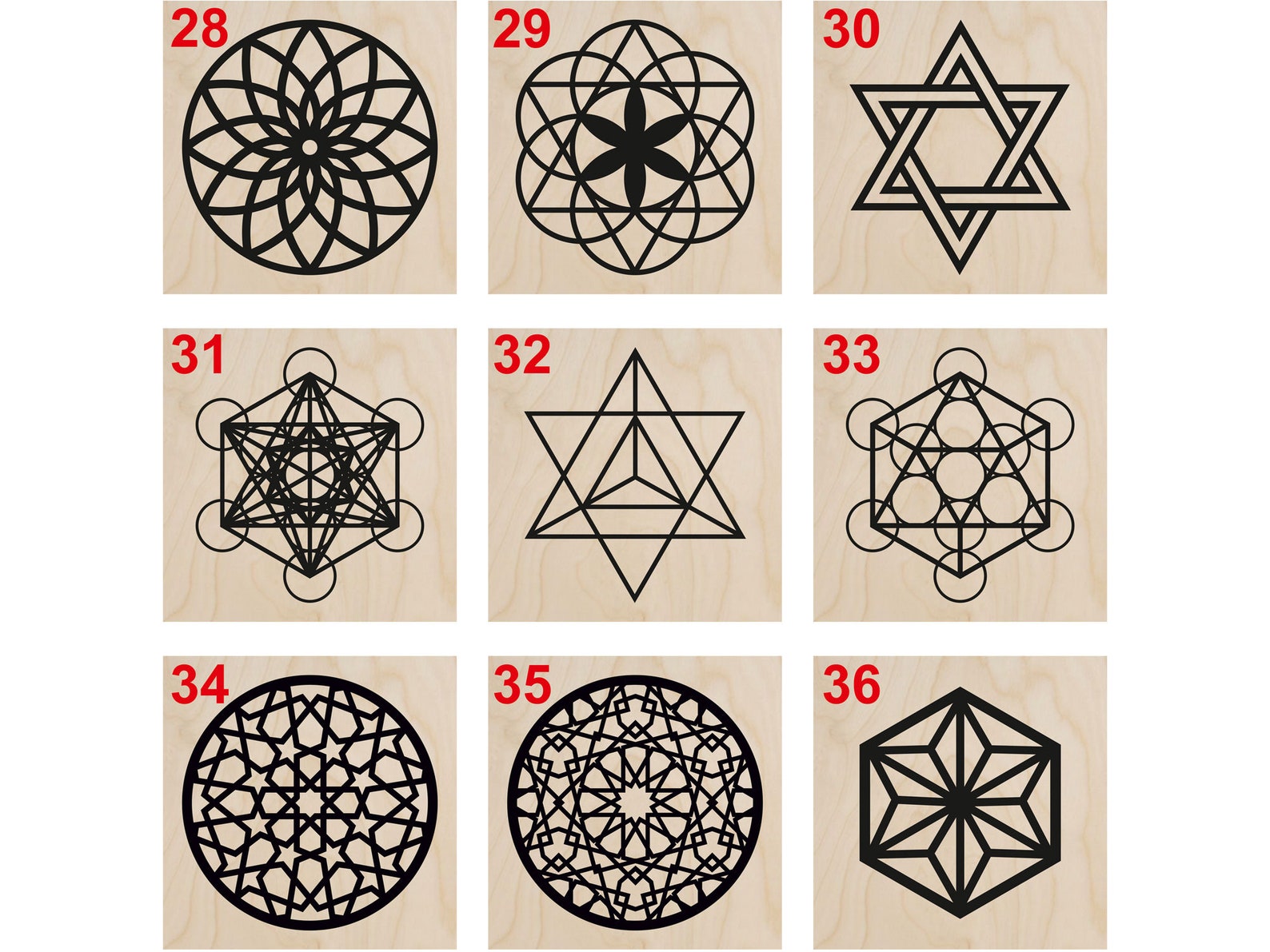 Sacred Geometry Wall Art Make Your Own Set Of 3 Wall Art Etsy