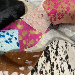 Cowhide Scrap Pieces Genuine Leather - 2 Lb - Small Pieces - Genuine ...