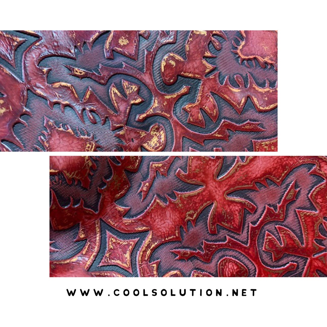 Leather Sheets, Embossed Leather, Laredo Red Bronze, Custom Cuts ...