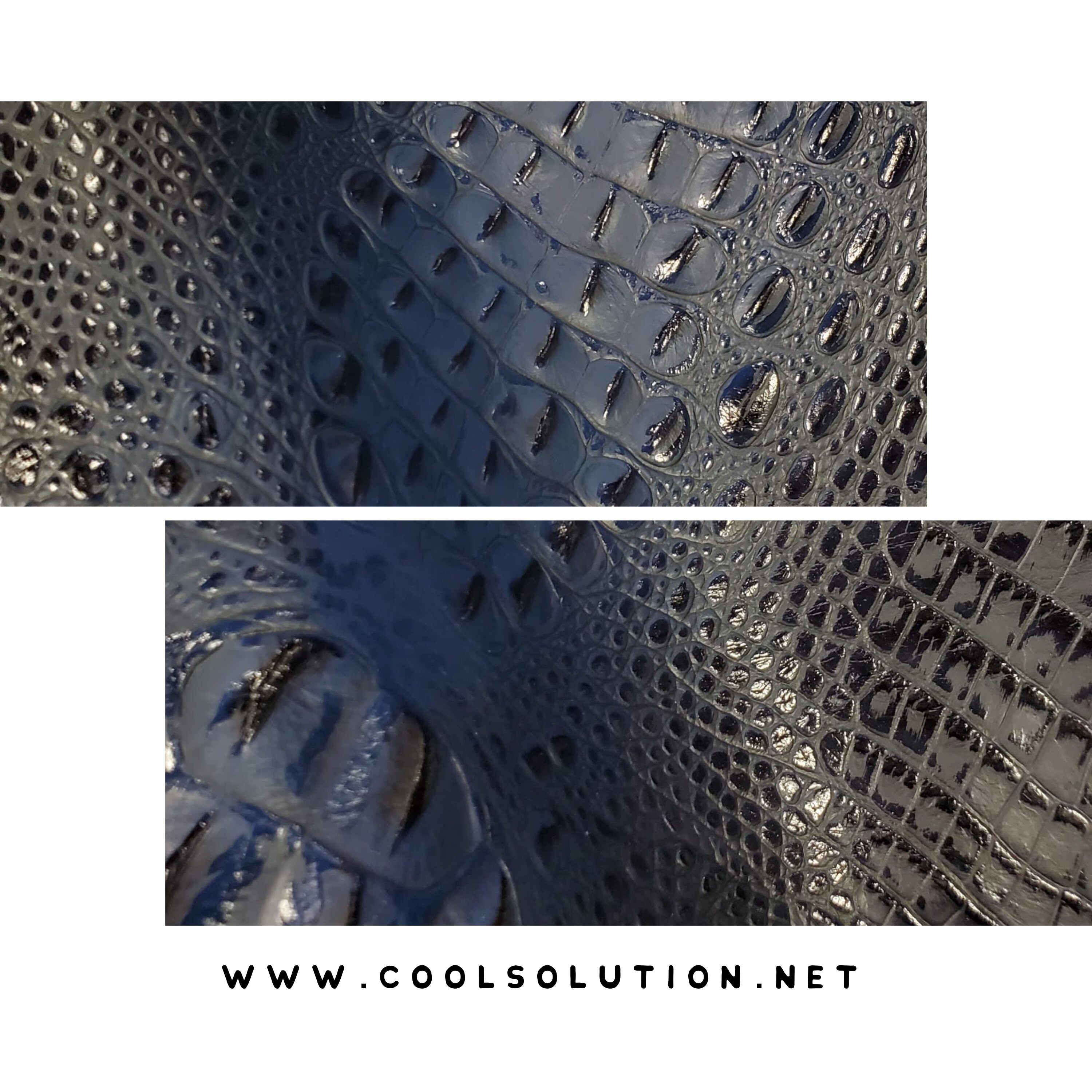 Embossed Leather Sheets Crocodile Midnight Navy Custom Cuts - Etsy