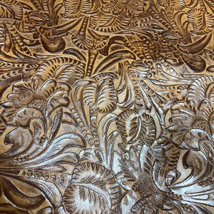 Embossed Leather Floral Saddle, Custom Cuts, Leatherworking, Leather ...