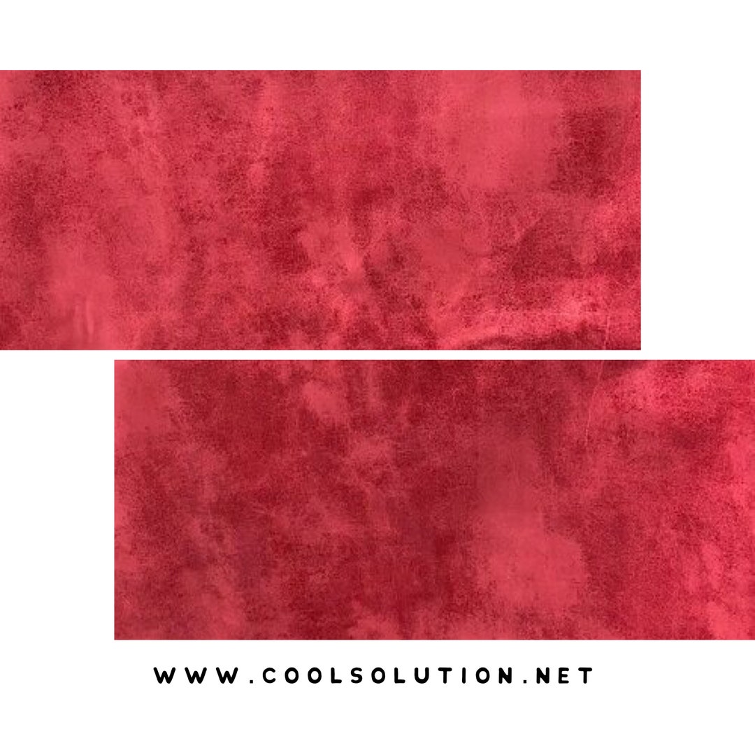 Leather Sheets, Smooth Leather Hard Rock Rose Red, Leather for Fringe 1 ...