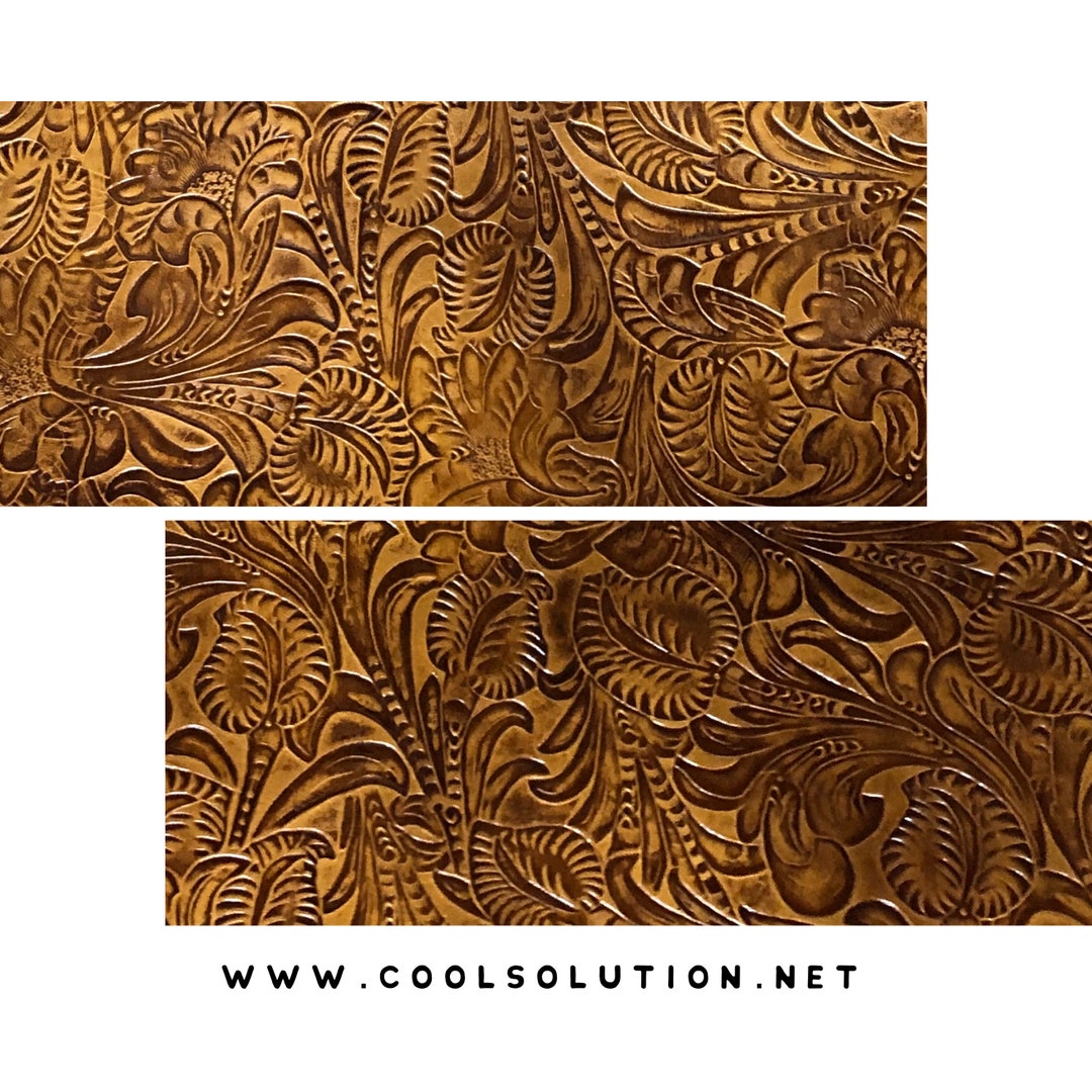 Embossed Leather Floral Saddle, Custom Cuts, Leatherworking, Leather ...
