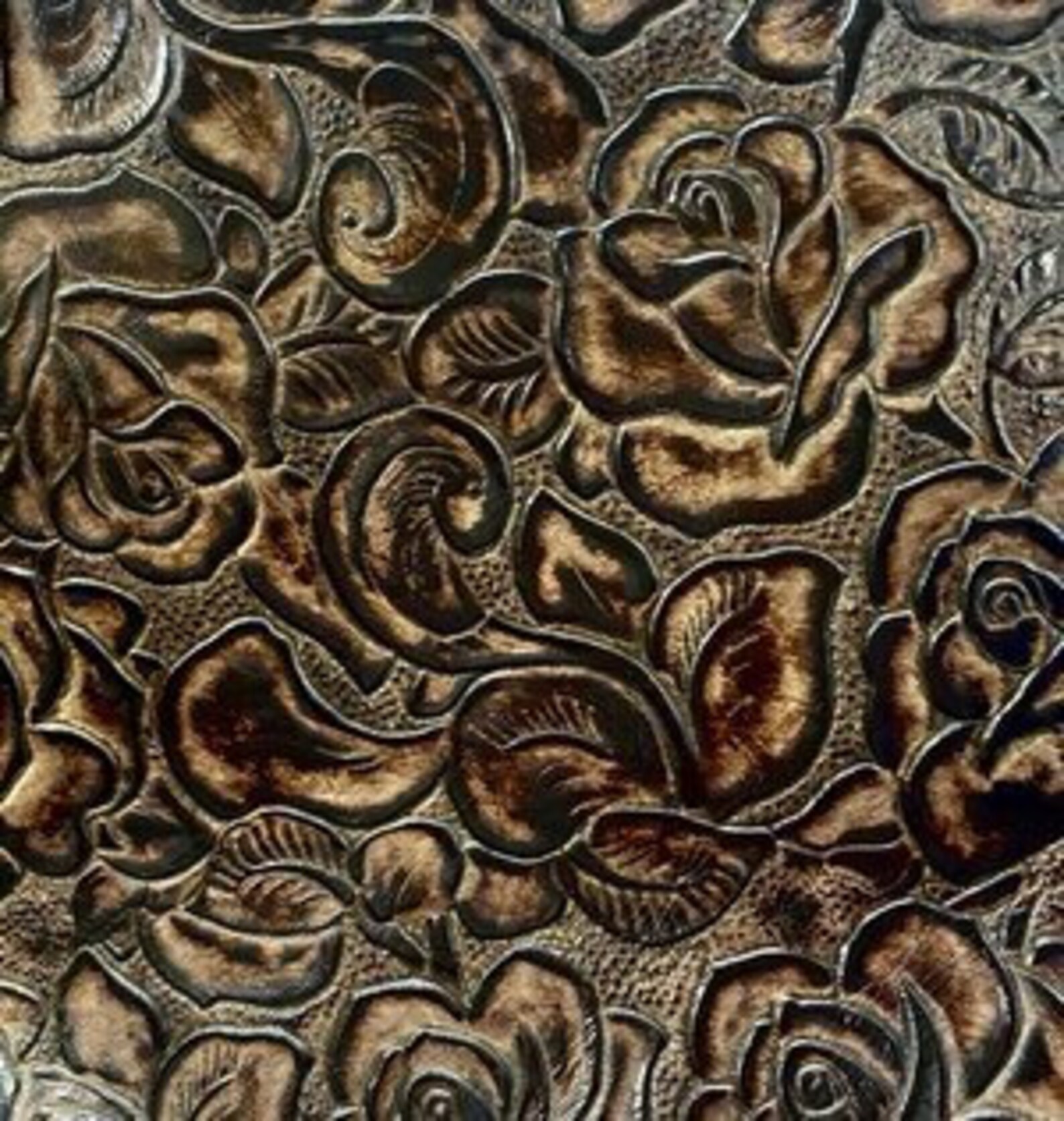 Embossed Leather Roses Montreal Custom Cuts 8x8 10x12 | Etsy