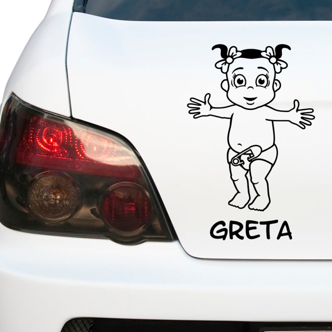 Car Stickers BABY UPCOMING GIRLS Car - Etsy
