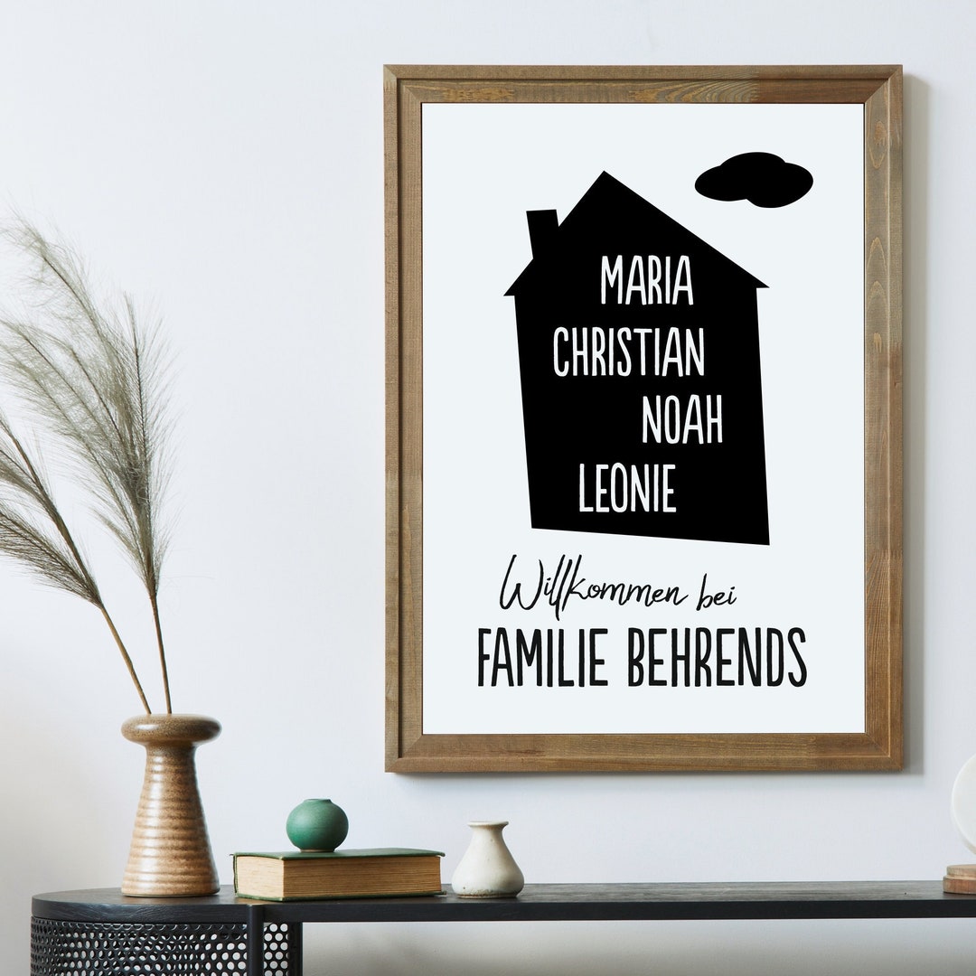 Poster WELCOME TO FAMILY Family Poster Personalized With - Etsy