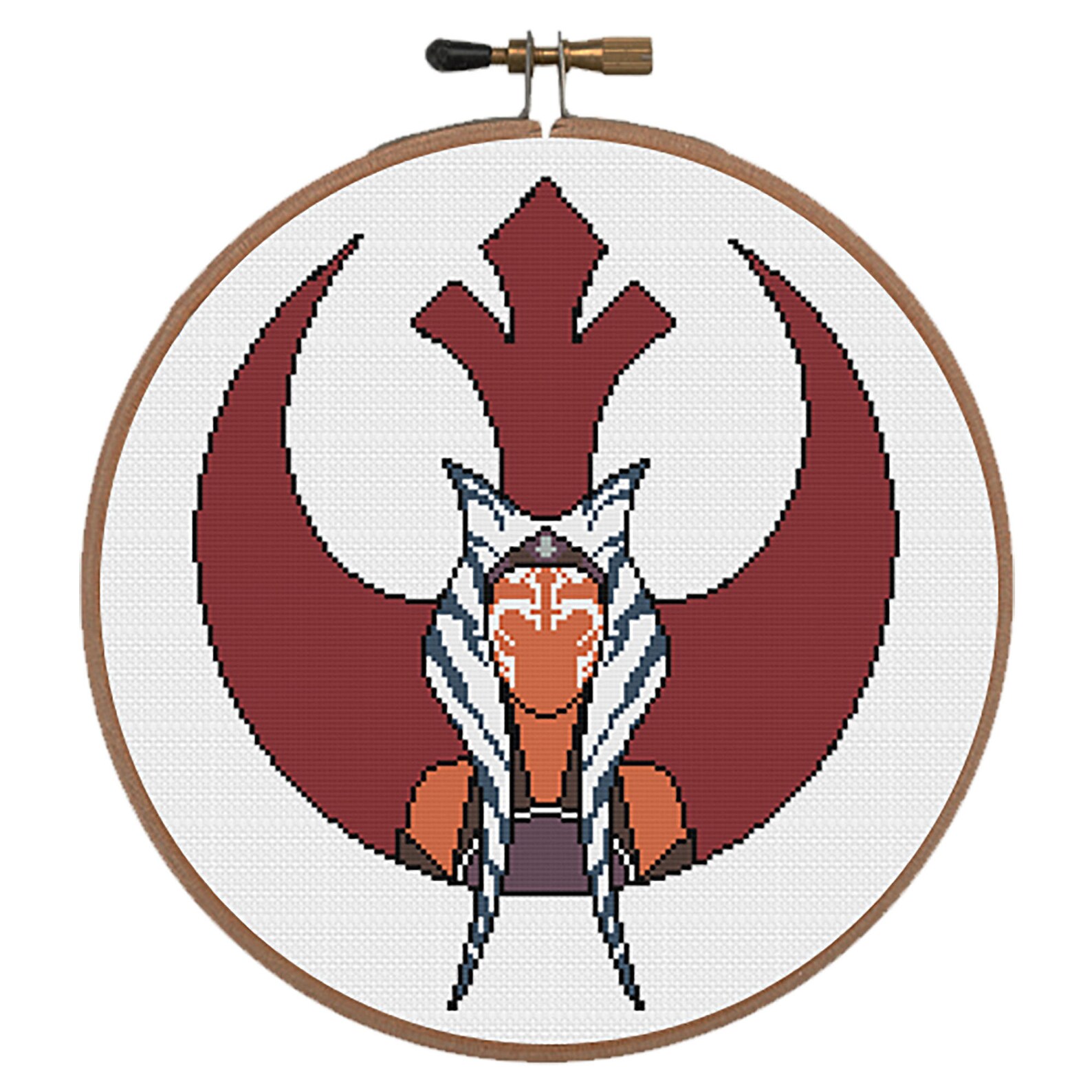 Ahsoka Tano Cross Stitch PDF Pattern Star Wars the Mandalorian Jedi ...