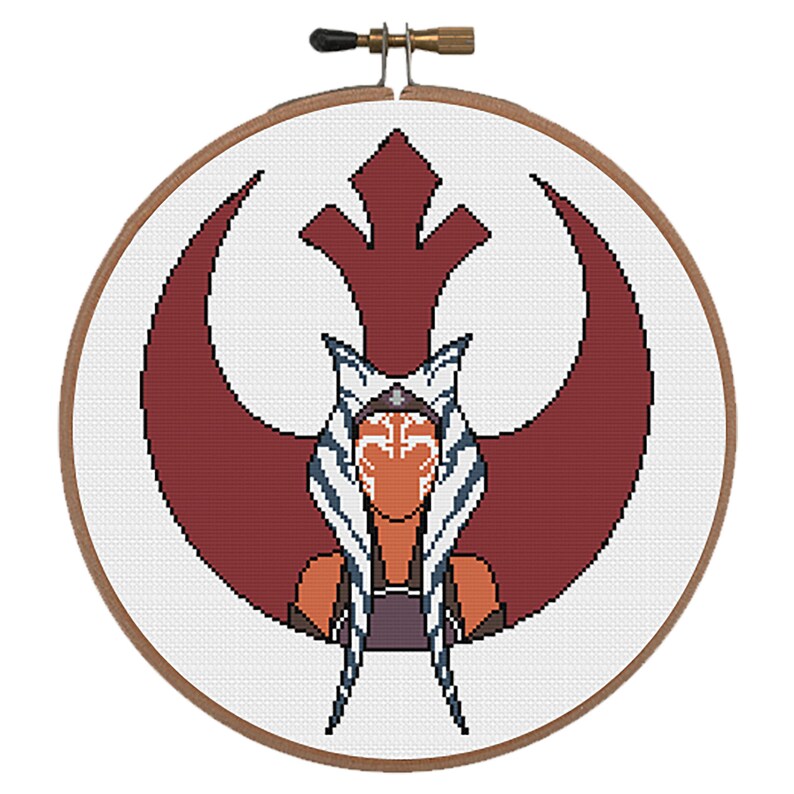 Ahsoka Tano Cross Stitch PDF Pattern Star Wars the Mandalorian Jedi ...