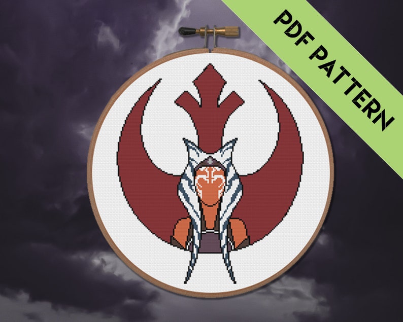 Ahsoka Tano Cross Stitch PDF Pattern Star Wars The | Etsy