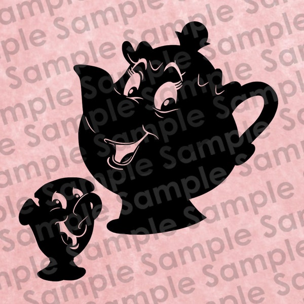 Chip Beauty and the Beast Svg - Etsy