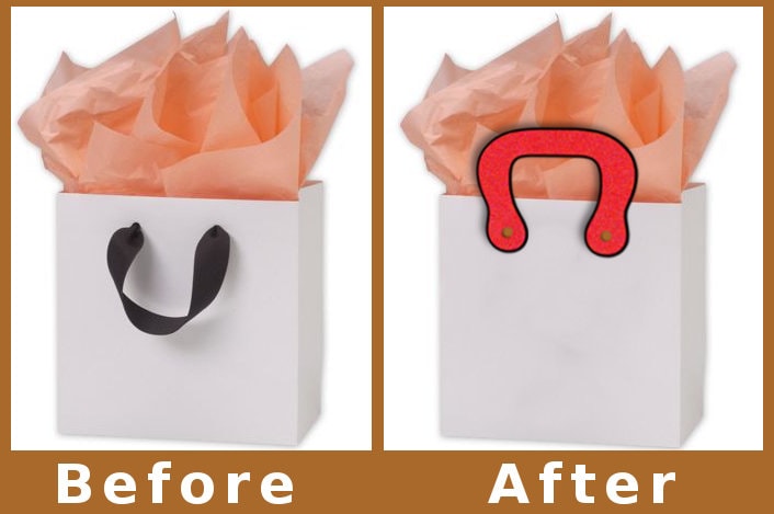 Adorable Handle Gift Bag DIY Upcycle Svg Turn Any Cheap Gift - Etsy