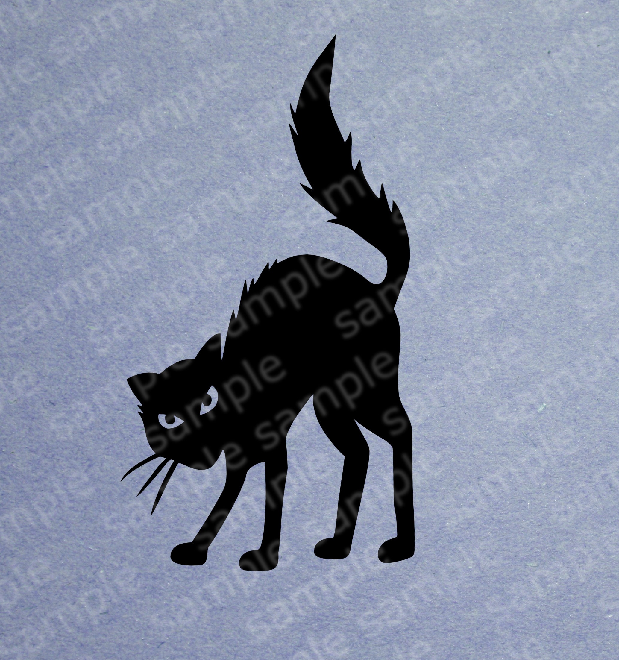 Black Cat Svg Vintage Style Halloween Decor Cricut Cutting | Etsy