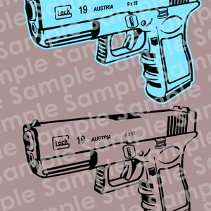 Highly Detailed Gun, Digital Svg Design,diy Cricut or Silhouette ...