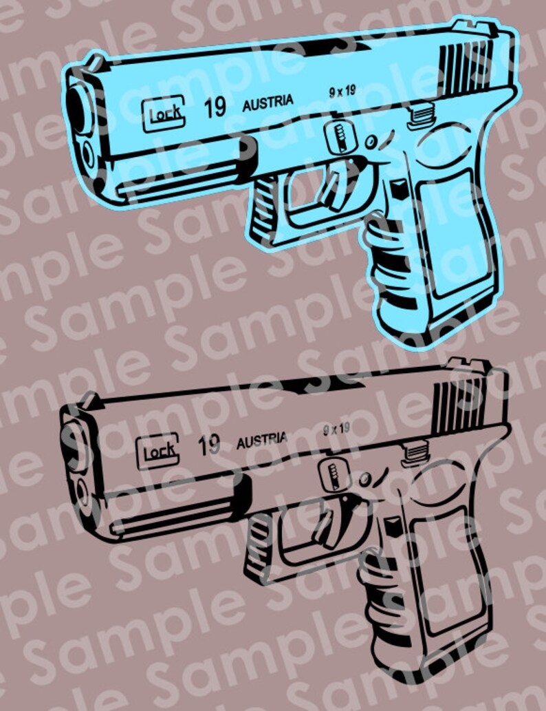 Highly Detailed Gun, Digital Svg Design,diy Cricut or Silhouette ...