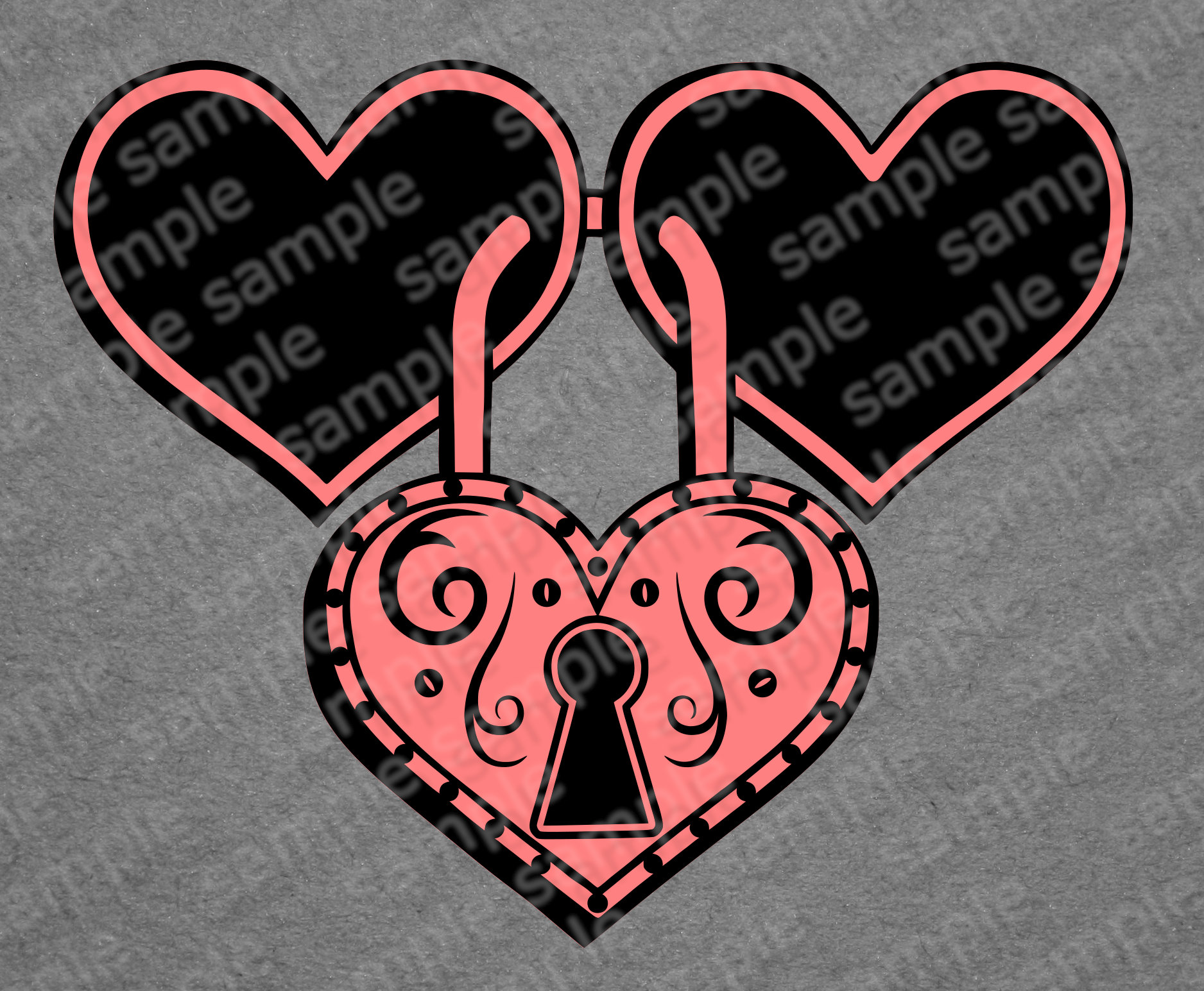 3 Versions of My Heart Locket Digital Svg Cricut Cutting File | Etsy