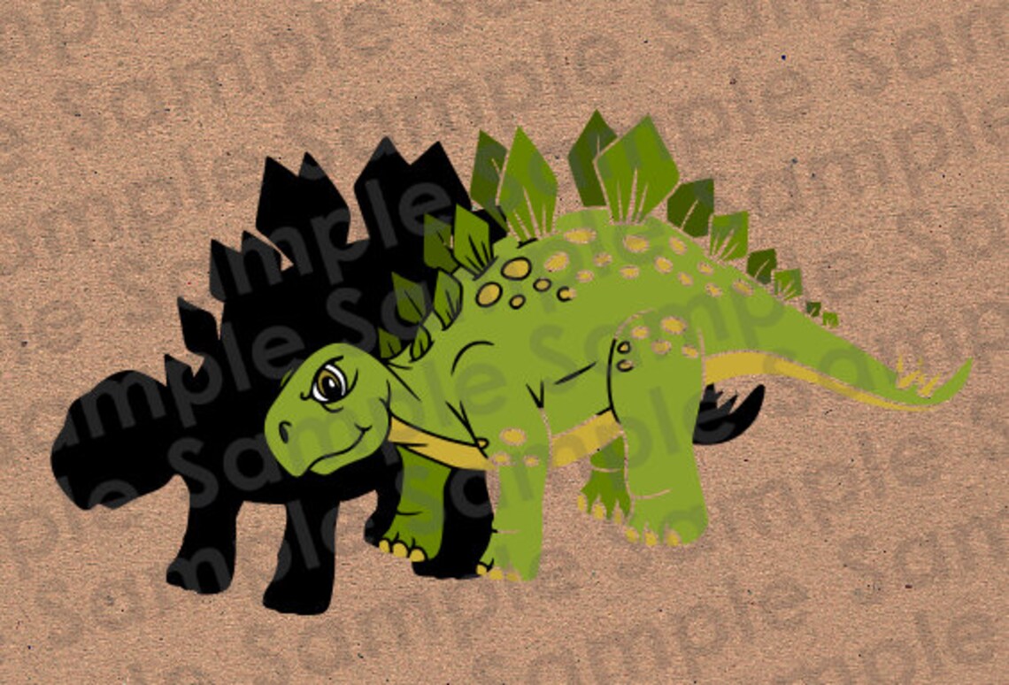 Adorable Stegosaurus Dinosaur Svg & Png File for Cricut - Etsy