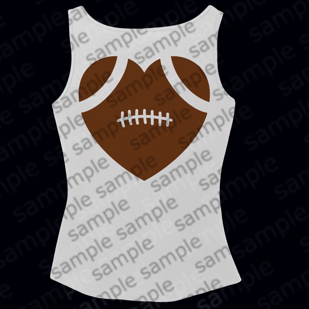 Heart Shaped Football Logo Digital Svg Cricut Cutting File Great Tshirt ...