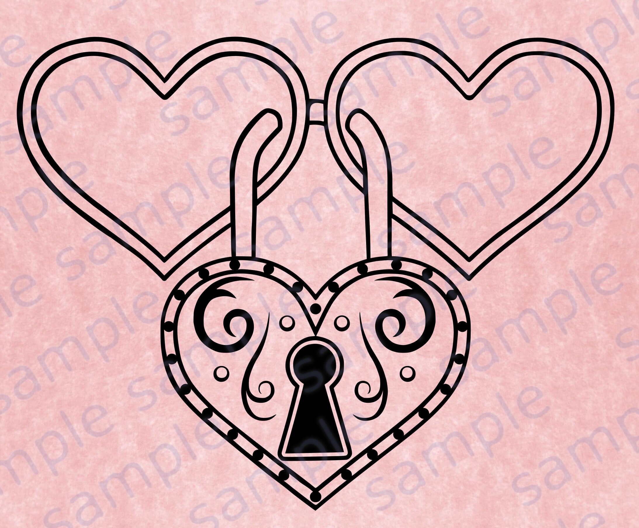 3 Versions of My Heart Locket Digital Svg Cricut Cutting File | Etsy