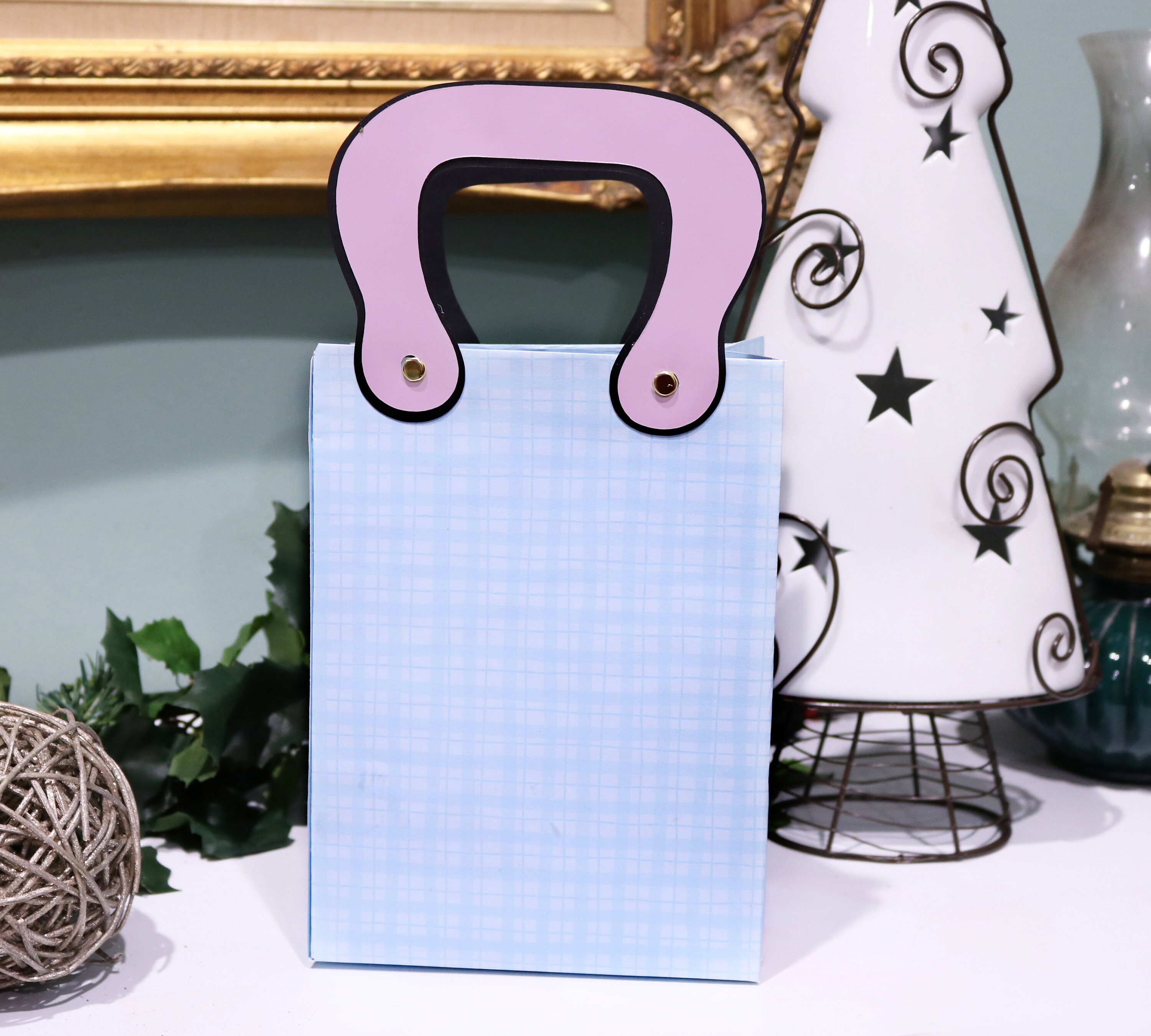 Adorable Handle Gift Bag DIY Upcycle Svg Turn Any Cheap Gift - Etsy