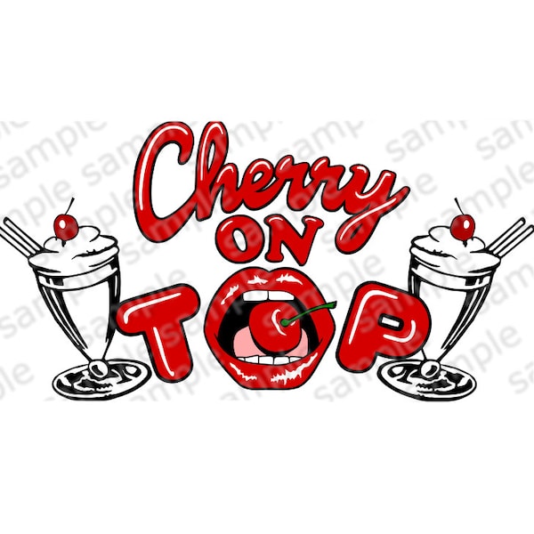 Cherry on Top Png - Etsy