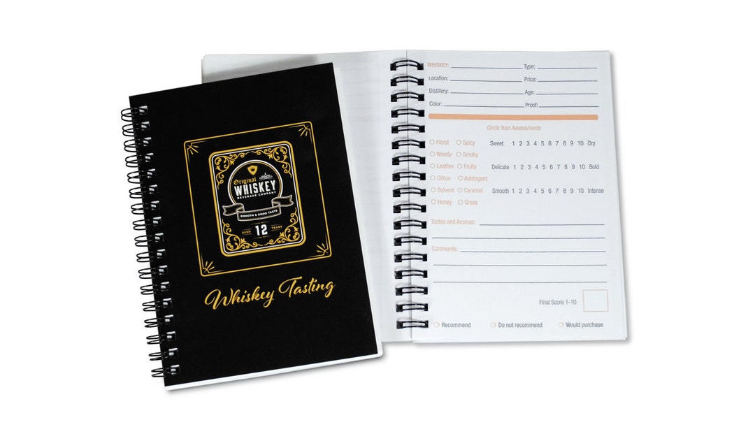 Whiskey Tasting Journal & Label Collector Book | Pocket Sized Bourbon ...
